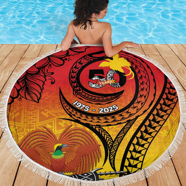 Papua New Guinea 50 Years Beach Blanket Motuan Motifs LT7