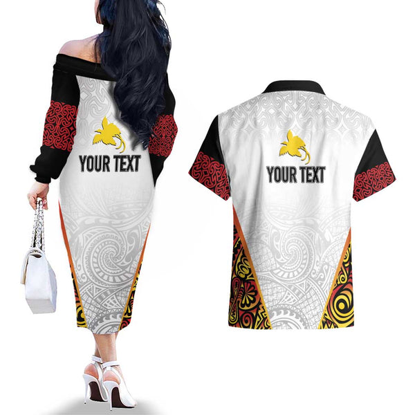 Personalized Papua New Guinea Couples Matching Off The Shoulder Long ...
