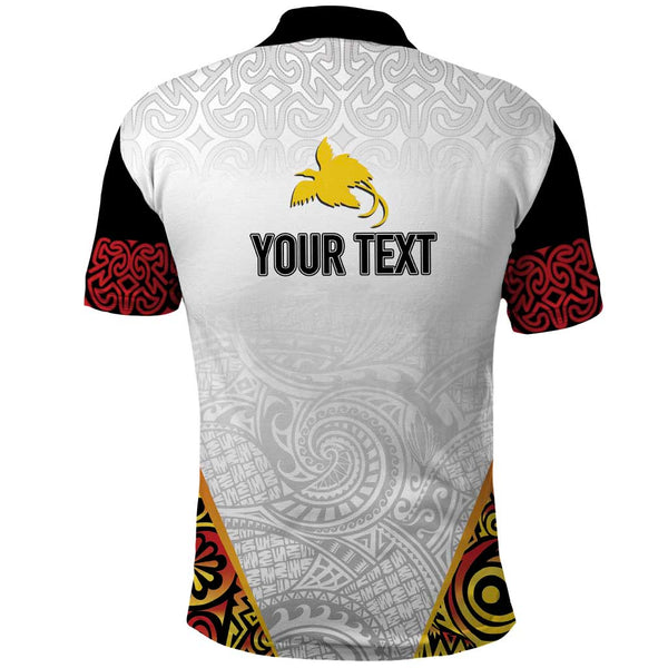 Personalized Papua New Guinea Polo Shirt Hapi De bilong Indipendens PNG LT7