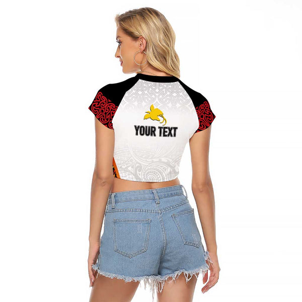 Personalized Papua New Guinea Raglan Cropped T Shirt Hapi De bilong ...