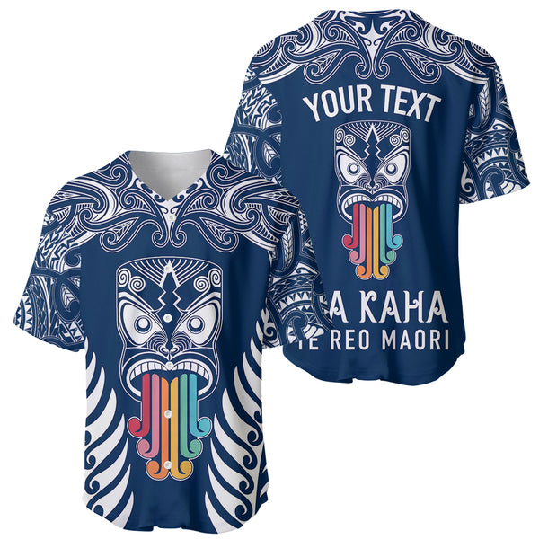 Personalised Kia Kaha Te Reo Maori Baseball Jersey Hei Tiki Mix Koru ...