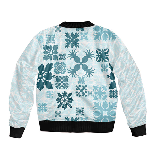 Vintage Hawaii Sleeve Zip Bomber Jacket Hawaiian Quilt Kapa Mismatch ...