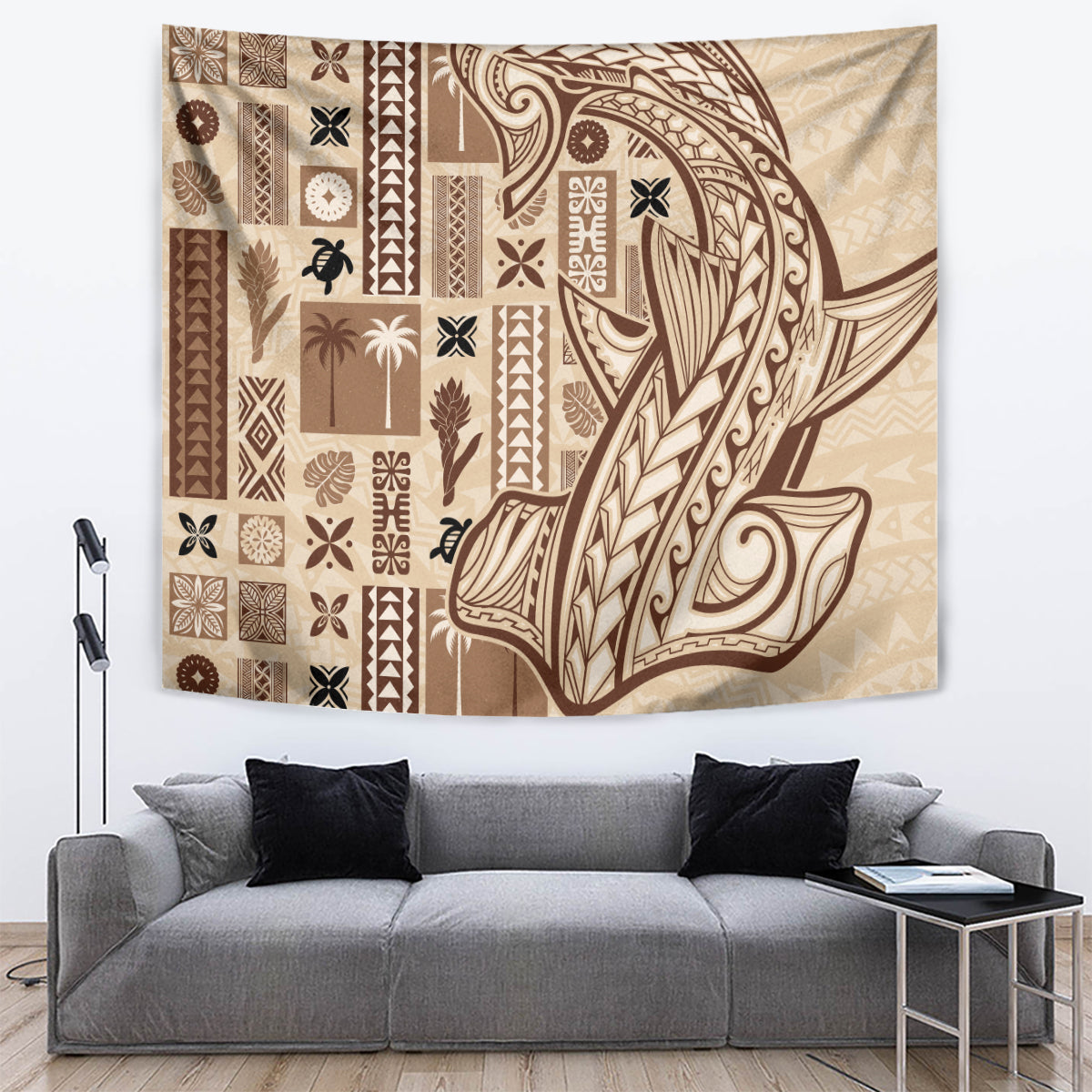 Samoa Tapa Tapestry Siapo Mix Tatau Patterns LT7