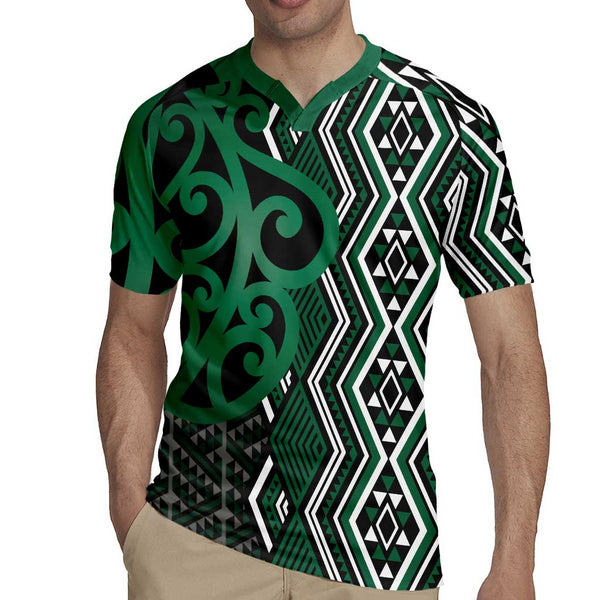 Maori Taniko Patterns Rugby Jersey Pounamu Patiki Motifs Mix Whakairo ...