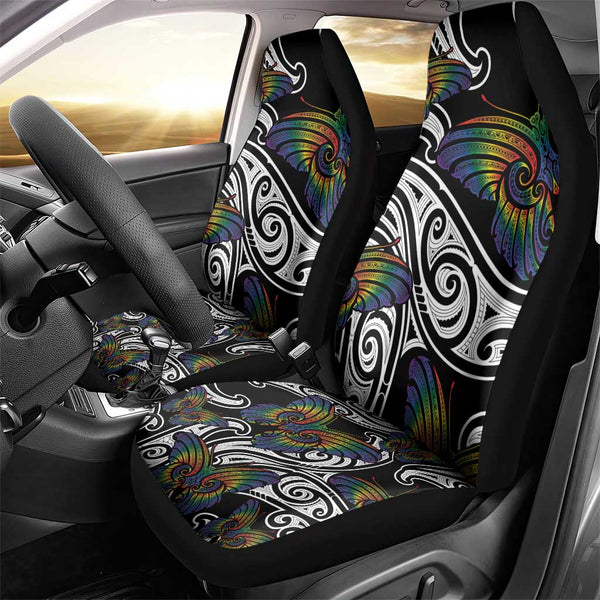 Aotearoa Takatapui Pride Car Seat Cover Rainbow Butterfly - Free To ...