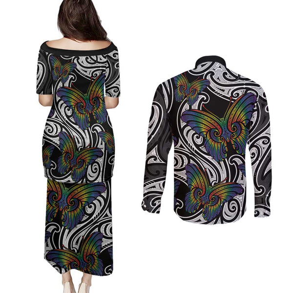 Aotearoa Takatapui Pride Couples Matching Puletasi and Long Sleeve ...
