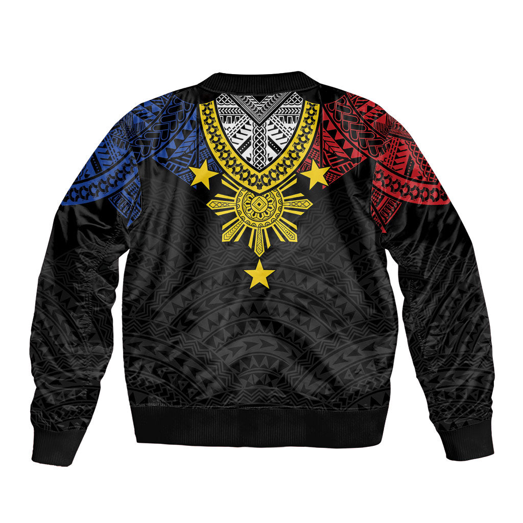 Philippines Heritage Baybayin Mix Polynesian Bomber Jacket LT7