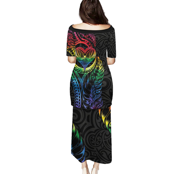 New Zealand Pride Puletasi Takatapui Rainbow Fern LT7