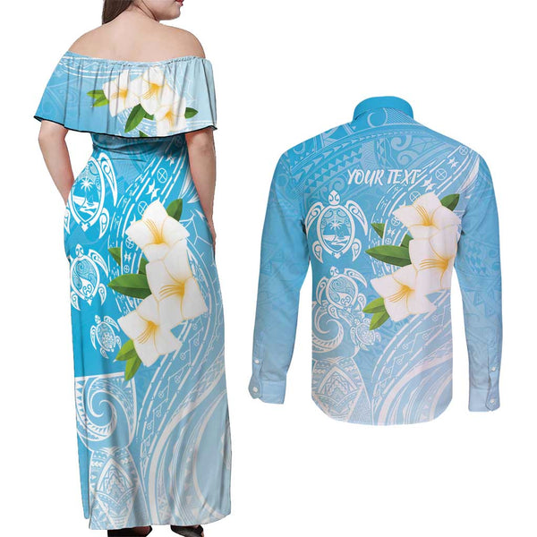 Personalized Guam Chamorro Couples Matching Off Shoulder Maxi Dress and ...