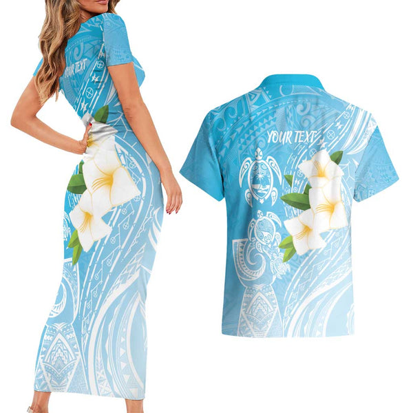 Personalized Guam Chamorro Couples Matching Short Sleeve Bodycon Dress ...