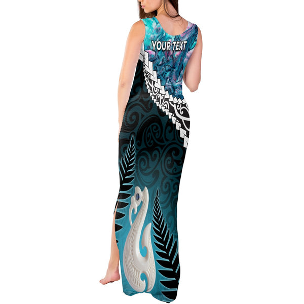 Personalised New Zealand Maori Tank Maxi Dress Manaia Paua Shell ...
