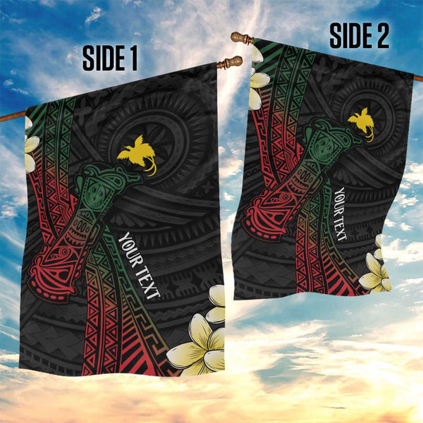 Personalized Papua New Guinea Garden Flag Kundu Drum Motifs - Sepik ...