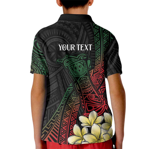 Personalized Papua New Guinea Kid Polo Shirt Kundu Drum Motifs - Sepik ...