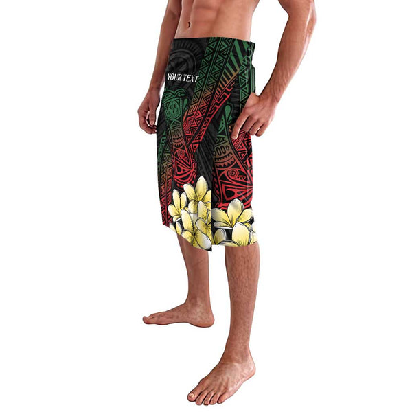 Personalized Papua New Guinea Lavalava Kundu Drum Motifs - Sepik Colors LT7