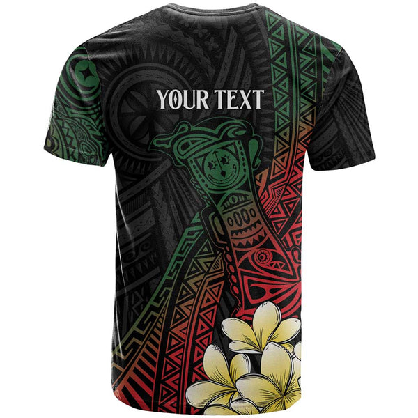 Personalized Papua New Guinea T Shirt Kundu Drum Motifs - Sepik Colors LT7