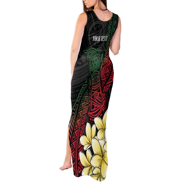 Personalized Papua New Guinea Tank Maxi Dress Kundu Drum Motifs - Sepik ...