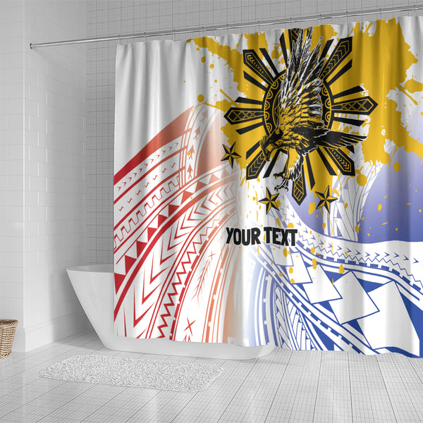Philippines Independence Day Shower Curtain Eagle Mix Filipino Flag ...