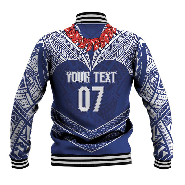 Toa Samoa Rugby Custom Baseball Jacket Ulafala Mix Nifo'oti LT7