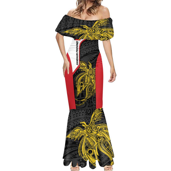 Personalised PNG Sandaun Province Mermaid Dress Bird of Paradise Tattoo ...