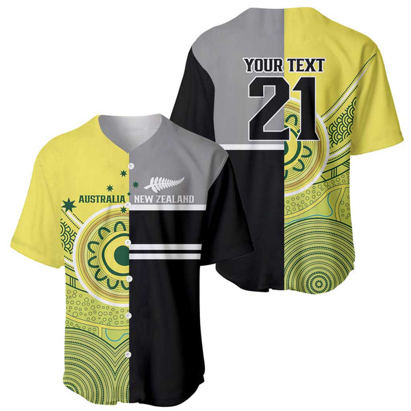 Custom Cricket AUNZ Spirit Baseball Jersey Aussie New Zealand Retro ...