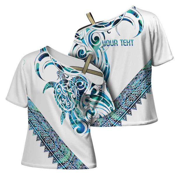 Kahui Whetu Paua shell Kowhaiwhai Taniko Personalised Cross Shoulder ...