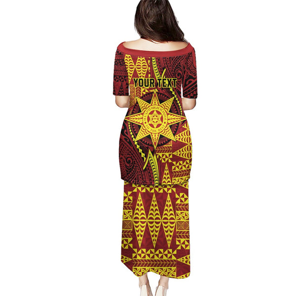 Personalised Tonga Haapai High School Puletasi Special Kupesi Pattern LT9