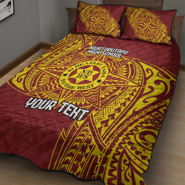 Personalised Tonga Niuatoputapu High School Quilt Bed Set Special ...
