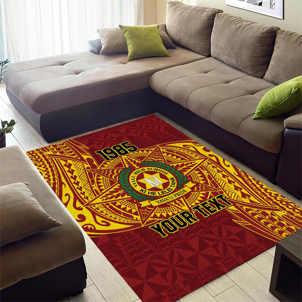 Personalised Tonga Vava'u High School Area Rug Since 1985 Special ...