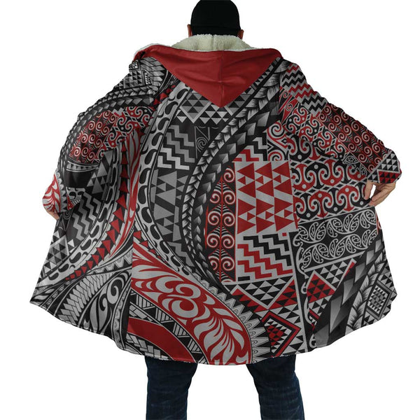 Aotearoa Maori Tribal Tattoo Cloak Kowhaiwhai Taniko Patchwork Motifs LT9