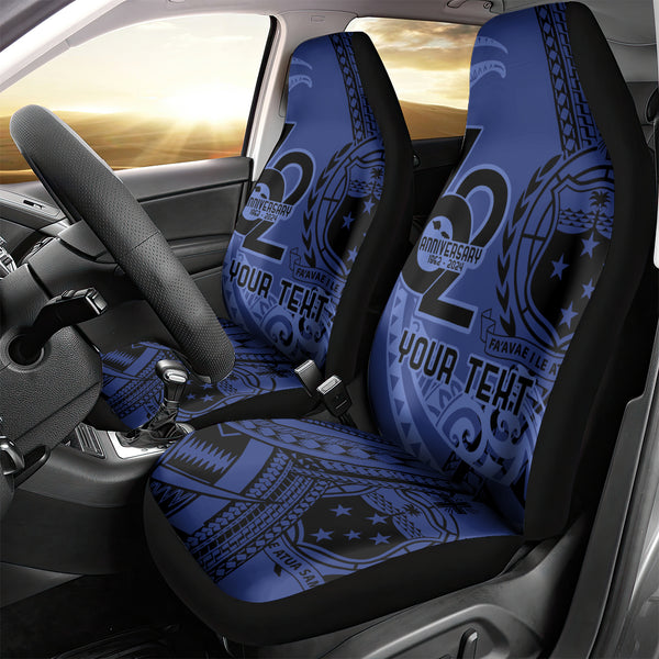 Custom Samoa 62nd Manuia le Aso Tuto'atasi Car Seat Cover Samoan Tatau ...