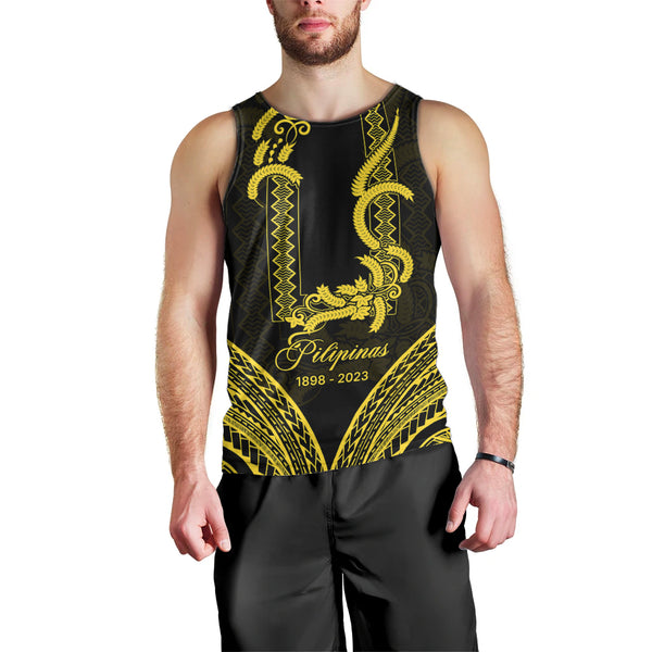 Philippines Independence Day Men Tank Top Pechera With Side Barong ...