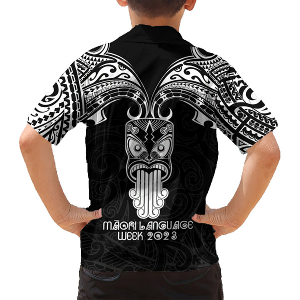 New Zealand Te Reo Maori Kid Hawaiian Shirt Kia Kaha Maori Language ...