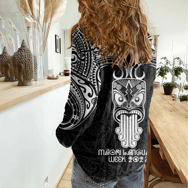 New Zealand Te Reo Maori Women Casual Shirt Kia Kaha Maori Language ...