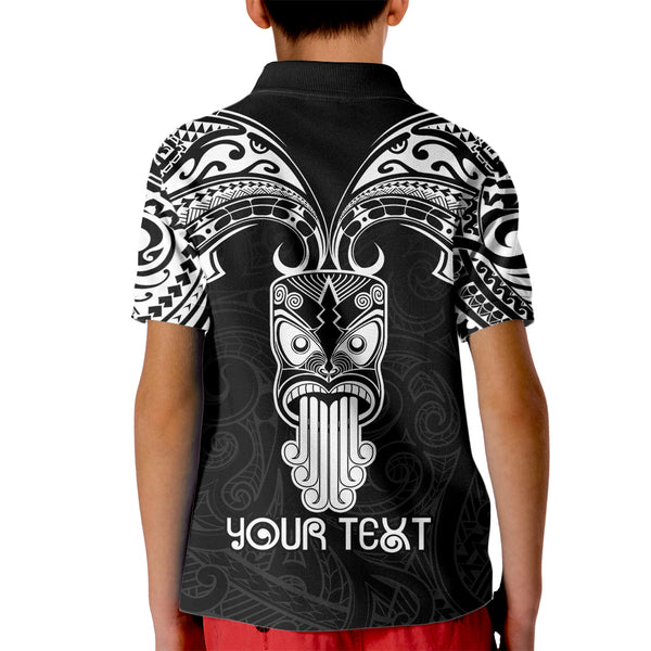 Personalised New Zealand Te Reo Maori Kid Polo Shirt Kia Kaha Maori ...