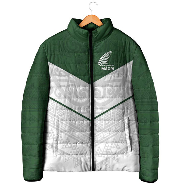 Custom New Zealand Maori Niho Taniwha Padded Jacket LT9