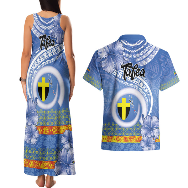 Tafea Vanuatu Couples Matching Tank Maxi Dress and Hawaiian Shirt ...