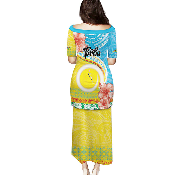 Torba Vanuatu Puletasi Hibiscus Sand Drawing with Pacific Pattern LT9