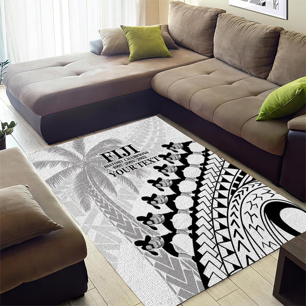 Custom Fiji Rugby Cibi Dance Area Rug Create History World Cup Sevens LT9