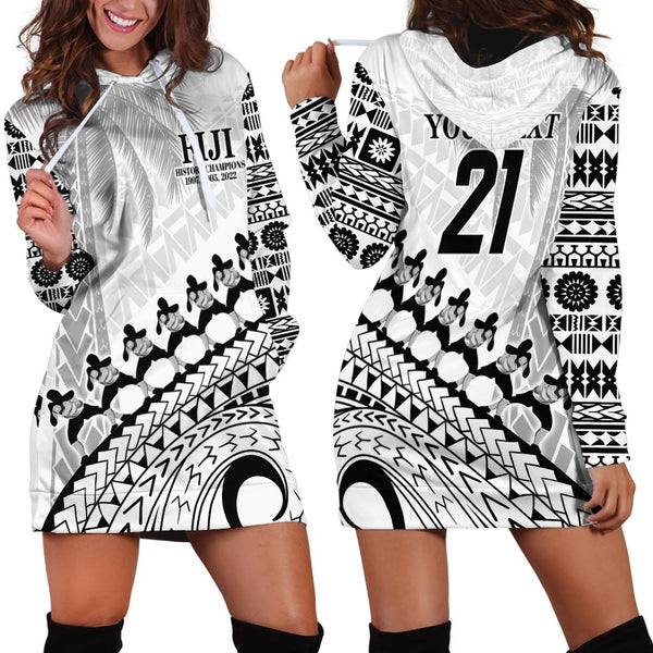 Custom Fiji Rugby Cibi Dance Hoodie Dress Create History World Cup ...