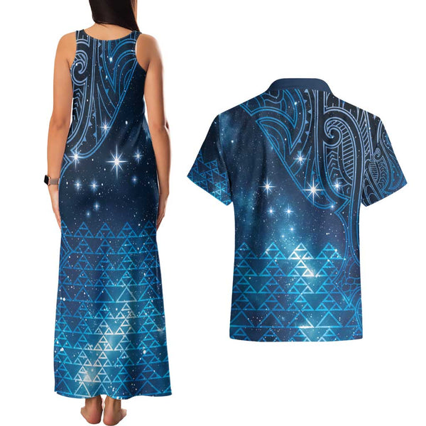 New Zealand Matariki Couples Matching Tank Maxi Dress and Hawaiian ...