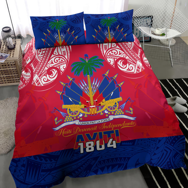 Haiti Independence Day Bedding Set Libete Egalite Fratenite Ayiti 1804 ...