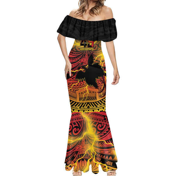 Personalised Papua New Guinea 49th Anniversary Mermaid Dress Bird of ...