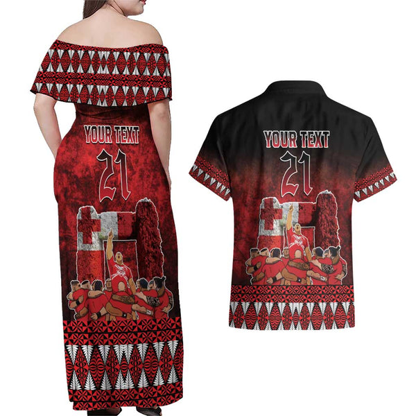 Custom Tonga 676 Haamonga a Maui Couples Matching Off Shoulder Maxi ...