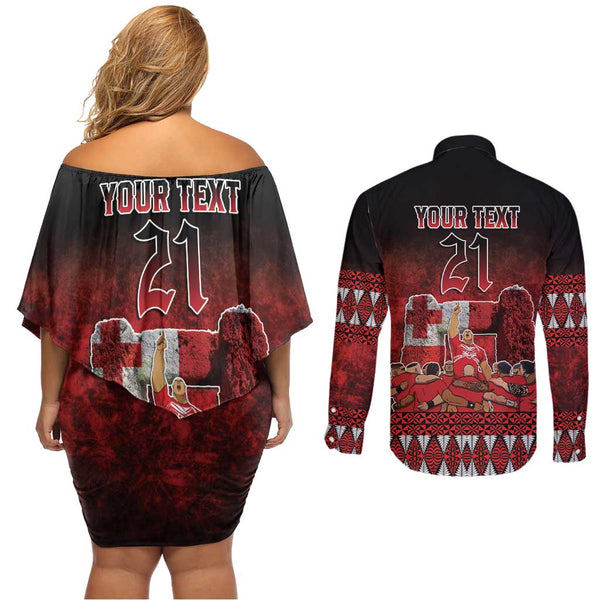 Custom Tonga 676 Haamonga a Maui Couples Matching Off Shoulder Short ...