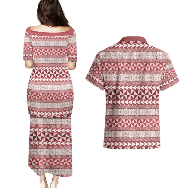 Pasifika Sataoa Pattern Simple Motif Couples Matching Puletasi and ...
