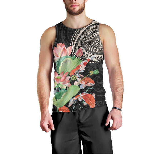 Home / Products / Personalized Japanese Koi Fish Men Tank Top with ...