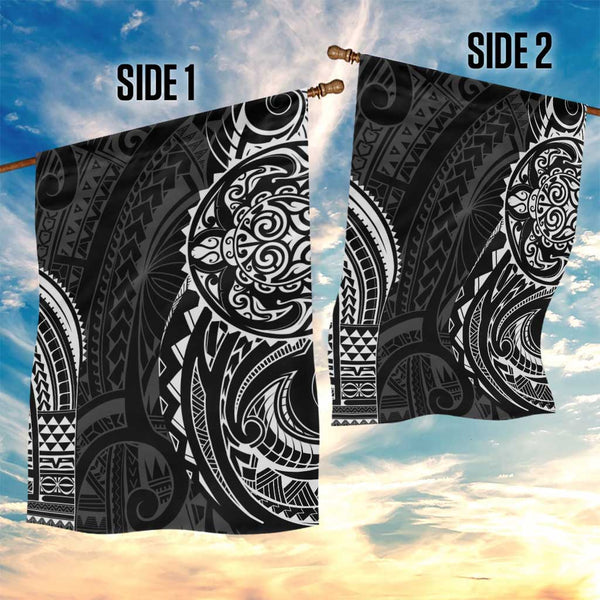 Polynesian Turtle Tribal Tattoo Garden Flag Black Style LT9