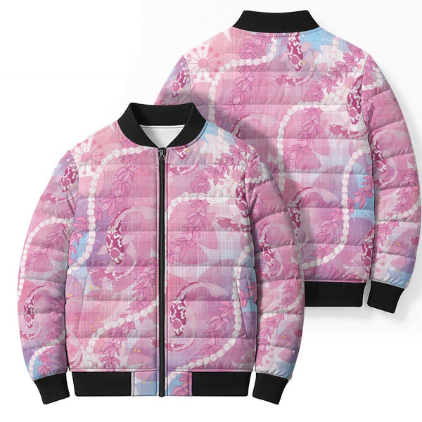Japanese Koi Fish Bomber Puffer Jacket Pink Wagara Palaka Honohono ...