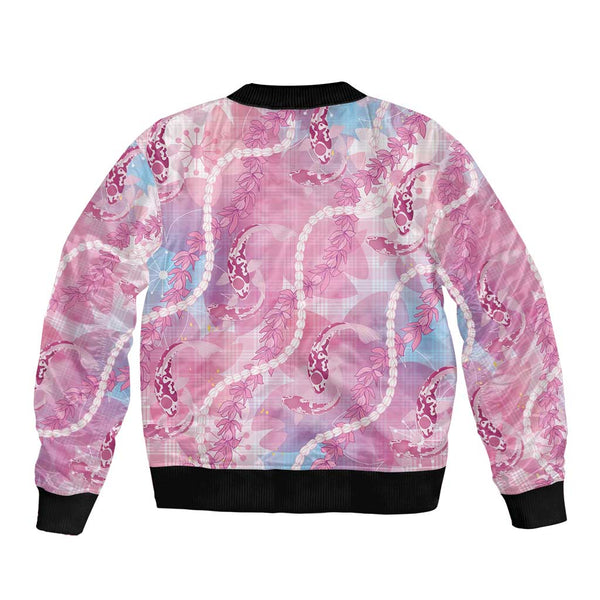 Japanese Koi Fish Sleeve Zip Bomber Jacket Pink Wagara Palaka Honohono ...