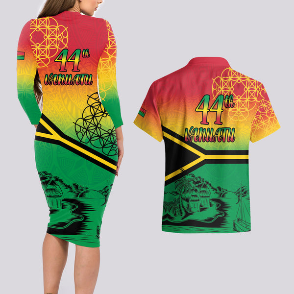 Hapi 44th Indipendens Dei Vanuatu Couples Matching Long Sleeve Bodycon ...